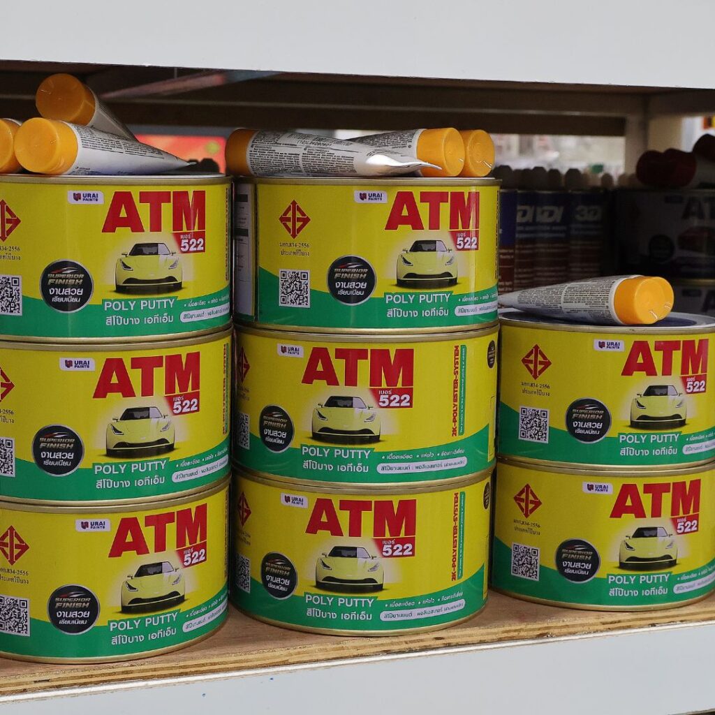 ATM สีโป๊วพลาสติก โป๊วบาง 1 กก. (ATM Plastic Putty – Thin Coat 1 kg ...